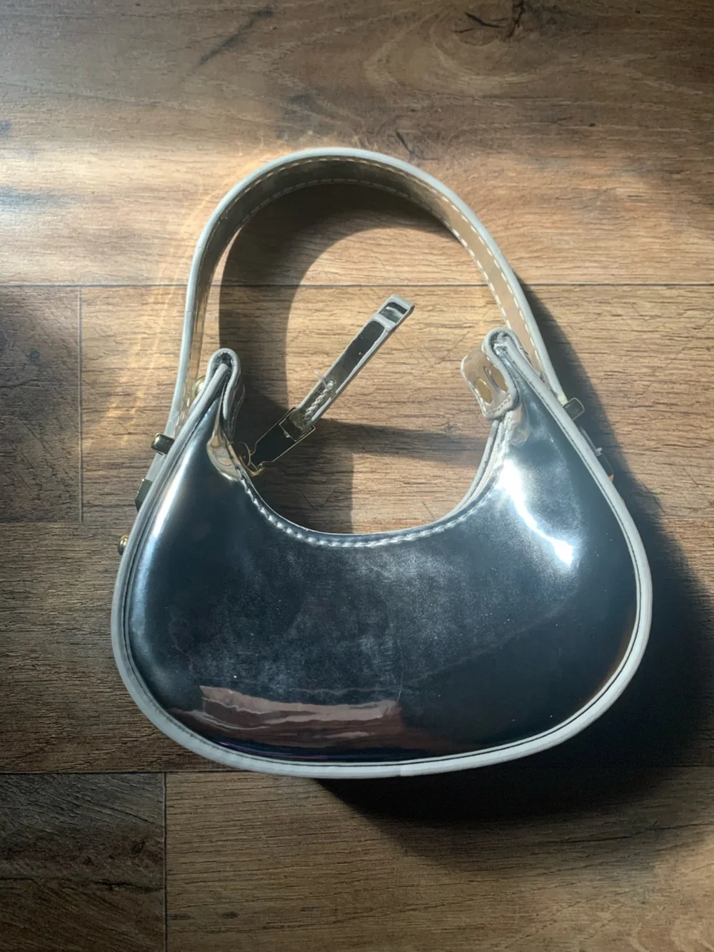 SHEIN | Bags | Shein Y2k Metallic Silver Mini Shoulder Bag Purse | Poshmark
